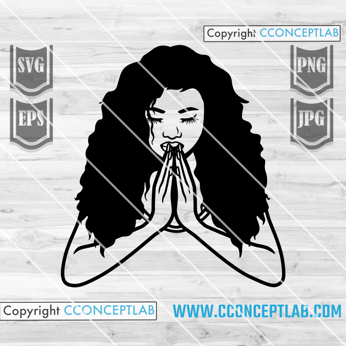 CconceptLab - Black Woman Praying – cconceptlab