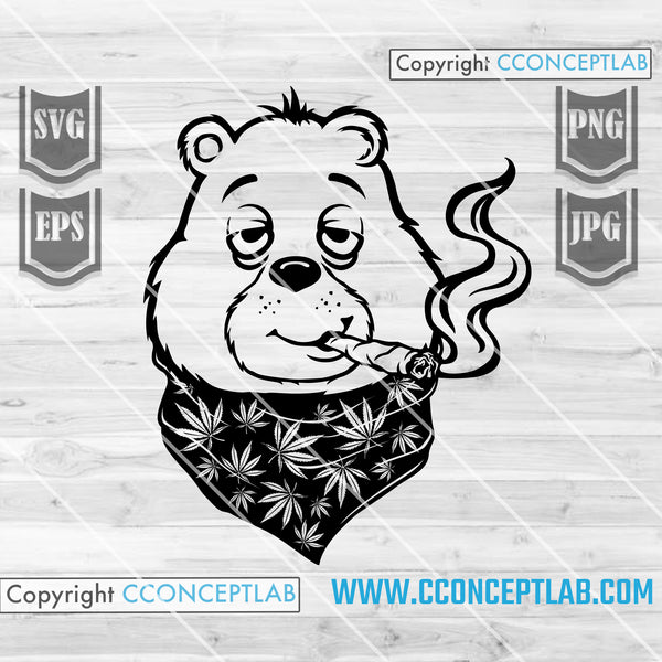 CconceptLab - Weed high Bear | Smoking Cannabis – cconceptlab