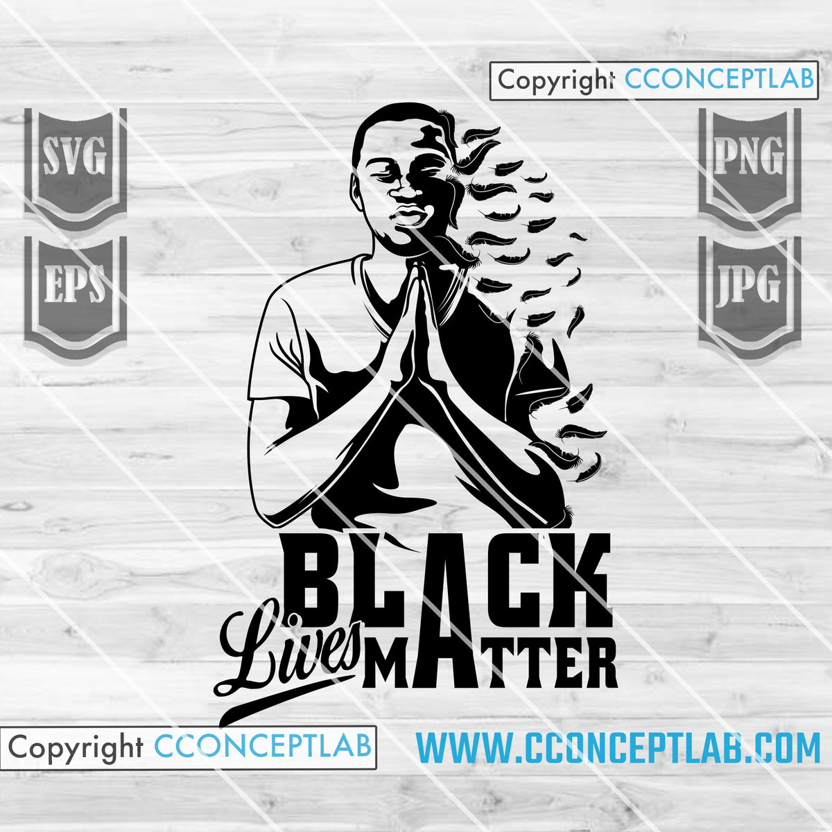 CconceptLab - Black Man Praying | Black Lives Matter – cconceptlab